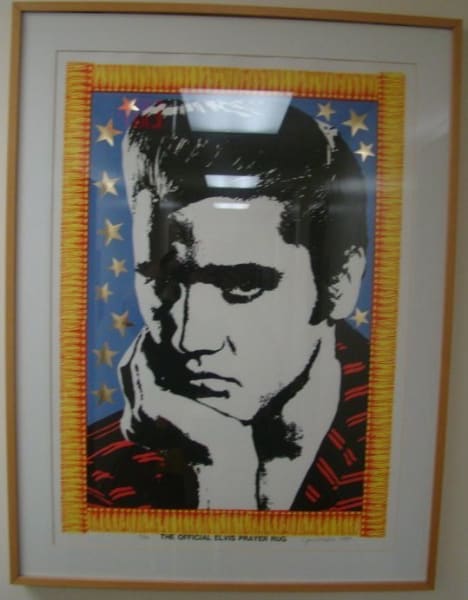 The Offical Elvis Prayer Rug and Instruction from the collection of ...