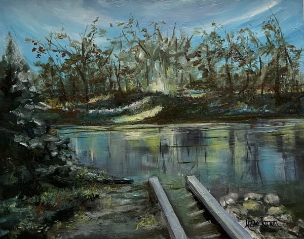 Small Boat Launch Seine River by Michelle Blackmon | Artwork Archive