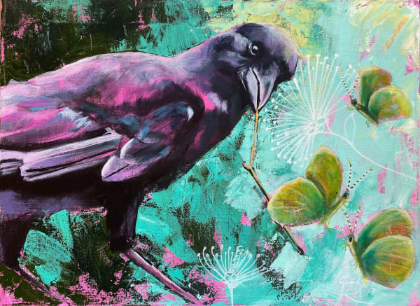 Alala and the butterfly by Sabine Ronge | Artwork Archive