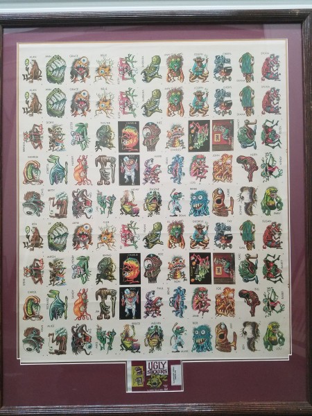 Topps Ugly Stickers - proof sheet (1965) from the collection of Satiric ...