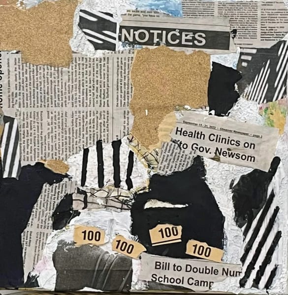 Newspaper Collage 2 by Anat Ambar | Artwork Archive