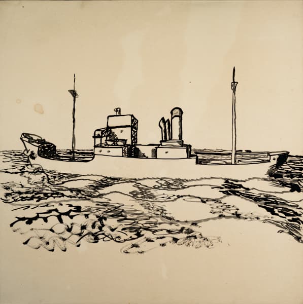 Untitled (Starboard view of RFA ship) from the collection of ...