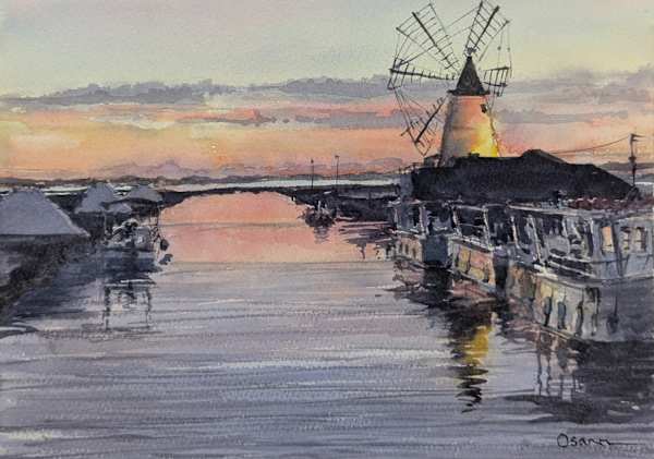 Marsala Salt Flats by Rick Osann Art | Artwork Archive