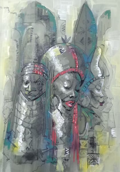 King and queen series by Soji yoloye | Artwork Archive