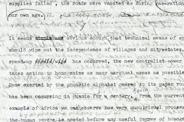 Roads and Paper Routes (from The McLuhan Suite) from the collection of ...