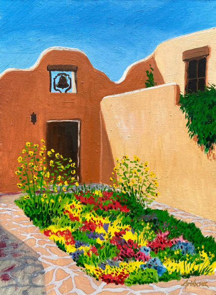 Ghost Ranch Courtyard by Jim Walther | Artwork Archive