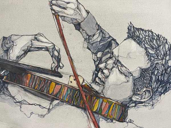 A Violinist from the exhibition Artvia Design presents "Art for a Cause ...