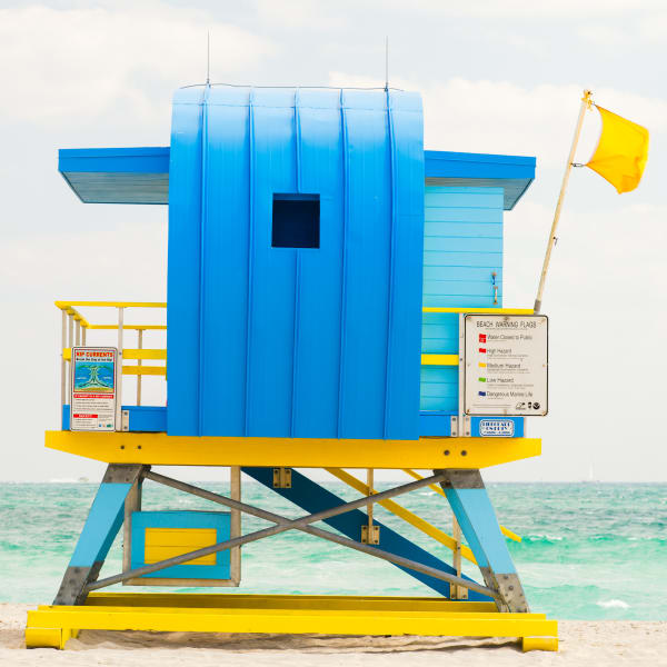 Miami Lifeguard Stand - South Pointe - Rear View by Peter Mendelson ...