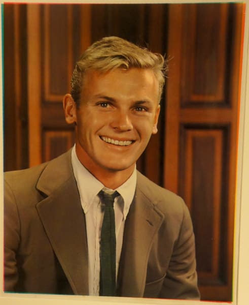 Tab Hunter: Tri-color carbo portrait by Werneki. from the collection of ...