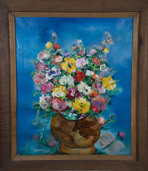 Brown Vase of Flowers from the collection of Stokes Haitian Art ...