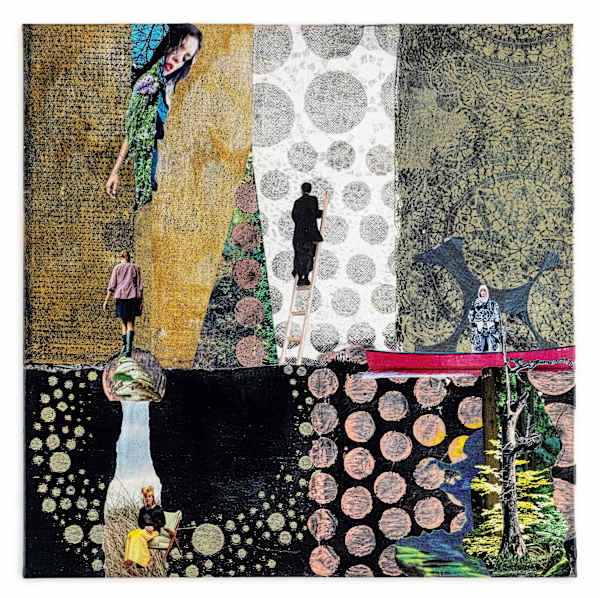 Collection mental landscapes from Roswitha Mueller Rohschnitt-Collagen ...