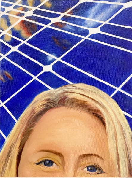 Selfie with Solar Panel by Wren Woodward Sarrow | Artwork Archive