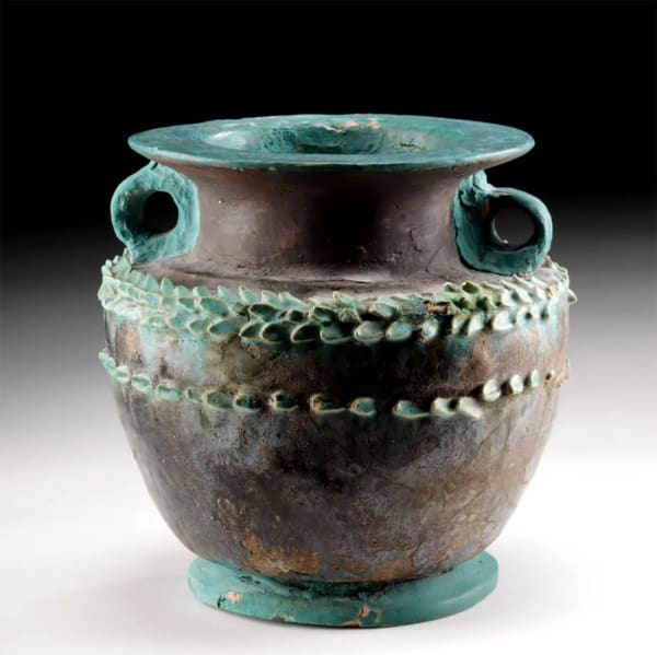 Romano-Egyptian Glazed Faience Amphora from the collection of Von ...