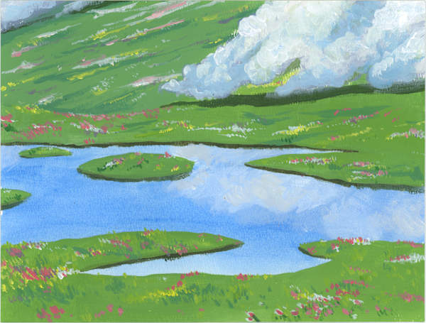 Howl's Secret Garden (Howl's Moving Castle) from the collection of P.A ...