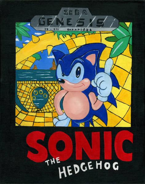 Sonic the Hedgehog from the collection of P.A.I.N.T. Creative Day Program | Artwork Archive