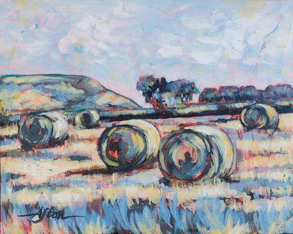 Haybale Haze by Afton | Artwork Archive