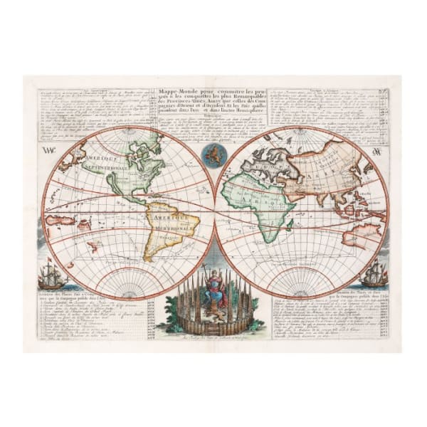 Map of the World (planiglobe), Amsterdam from the collection of M Art ...