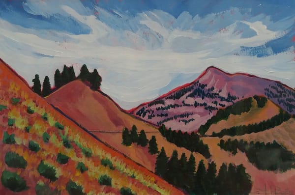 Mauve Mountain by Stuart Burton | Artwork Archive