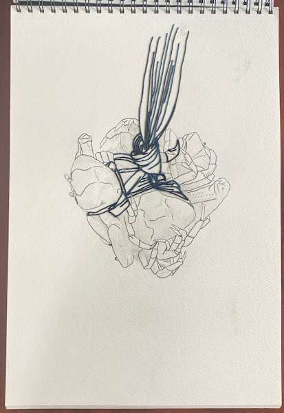 Crab gang, drawing by Grace Guirola | Artwork Archive