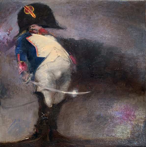 1980 "Gens d’armes II" Figurative Painting on Canvas William Shields ...