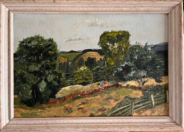 1950s "Country Landscape" Painting from the collection of Studio MGH ...