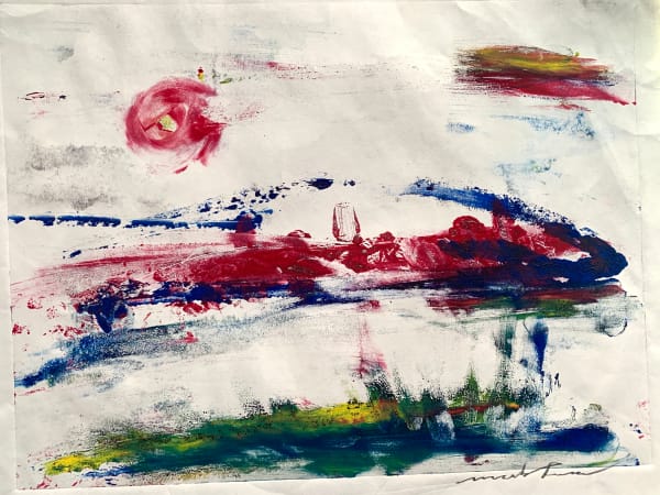 "Red Blue Landscape" from the collection of MGH Discovered Art ...