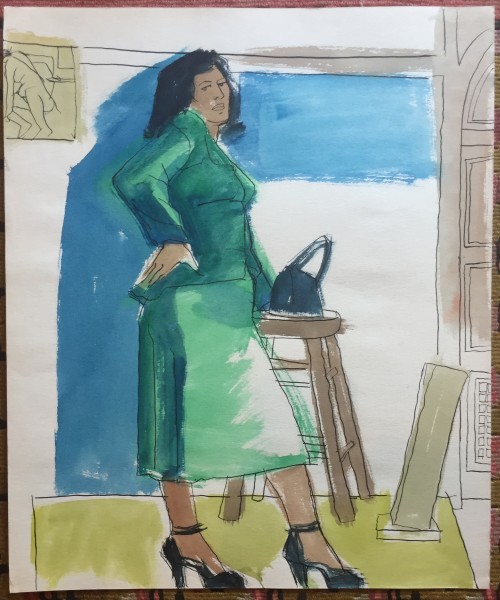 Flo Allen Green Suit from the collection of MGH Discovered Art ...