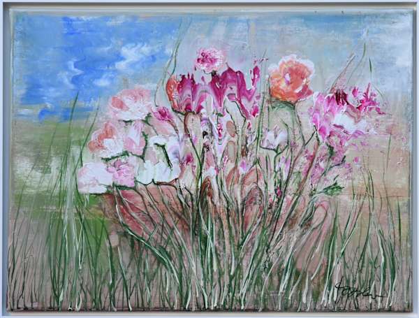 Eine Gruppe von Blumen auf einer Wiese by tomo. (toplev monika ...