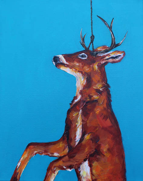Hanging Deer by Lisa Bramhill | Artwork Archive