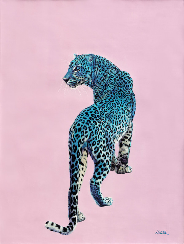 LEOPARD WITH BLUE SPOTS, 2015 by HELMUT KOLLER | Artwork Archive