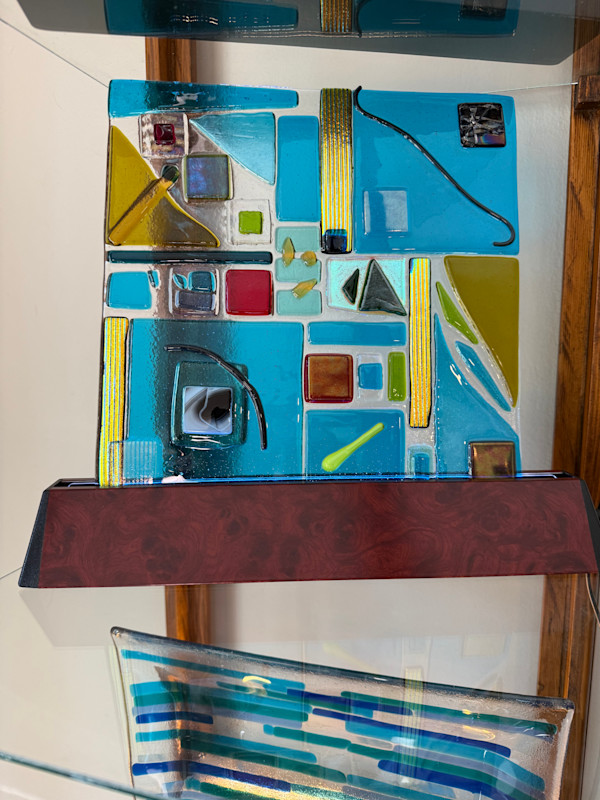 Turquoise Bubbles Sushi Tray by Candice Treat Murphy | Artwork Archive