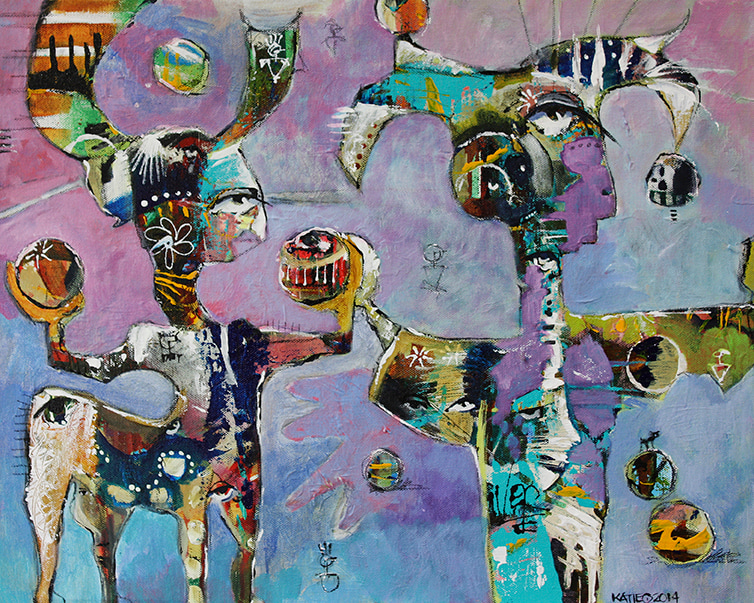 artwork with different perspectives