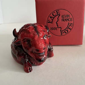 Kevin Francis Face Pot - Jules The Bison Prototype Colour Trial from ...